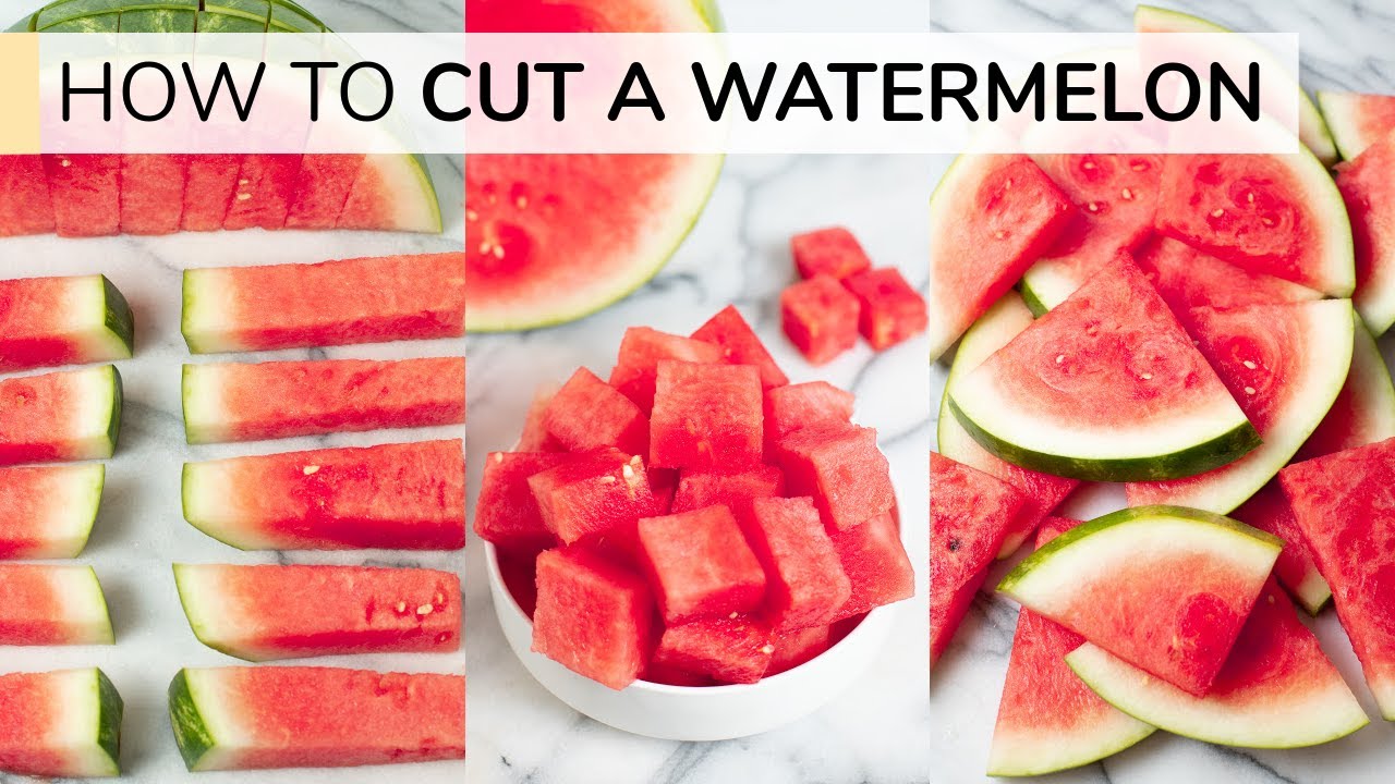 HOW TO CUT A WATERMELON | Cubes, Triangles And Sticks