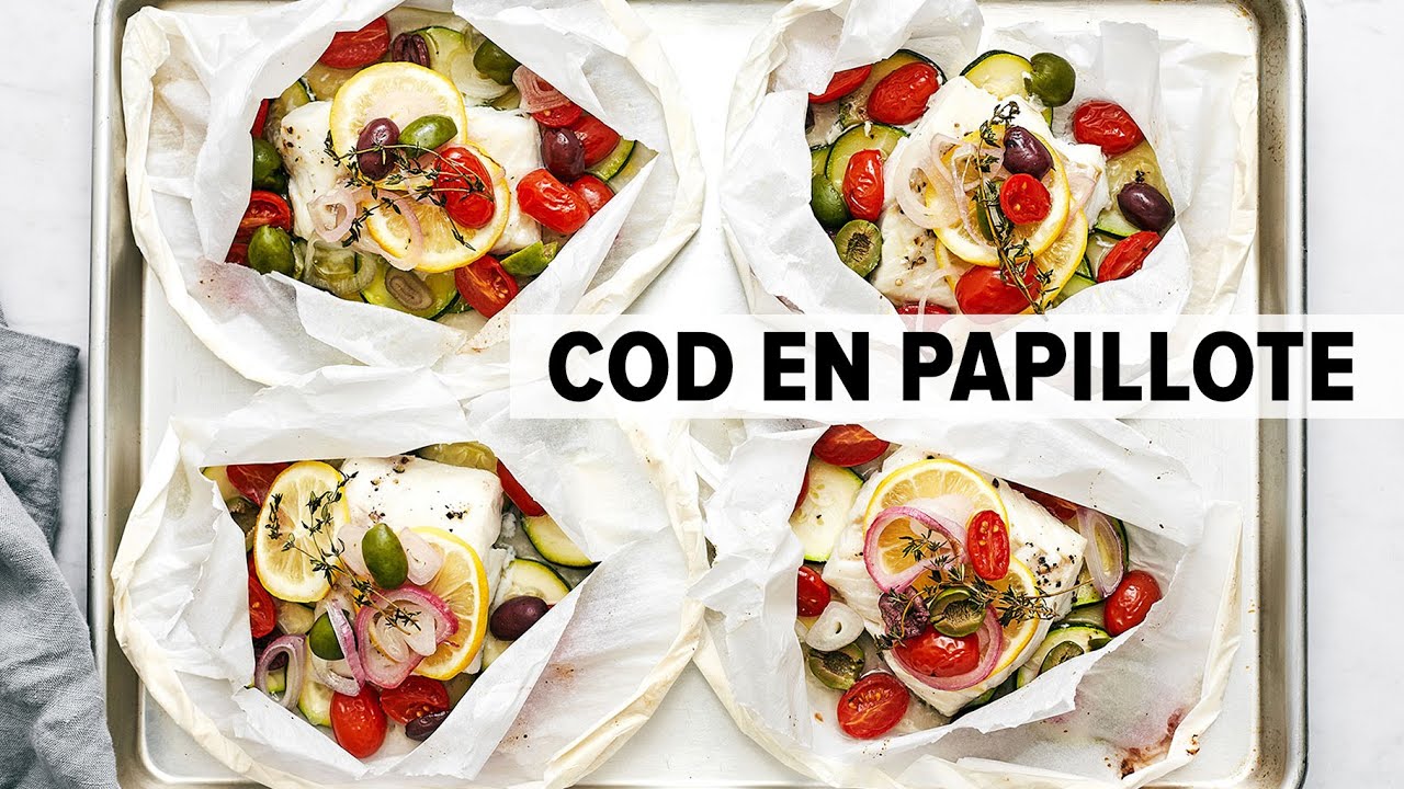 MEDITERRANEAN FISH RECIPE | Cod En Papillote (cod In Parchment Paper ...