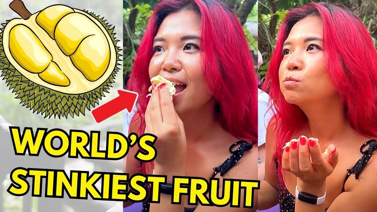 Trying DURIAN (World's Stinkiest Fruit) For The FIRST TIME 😳 (Thailand ...