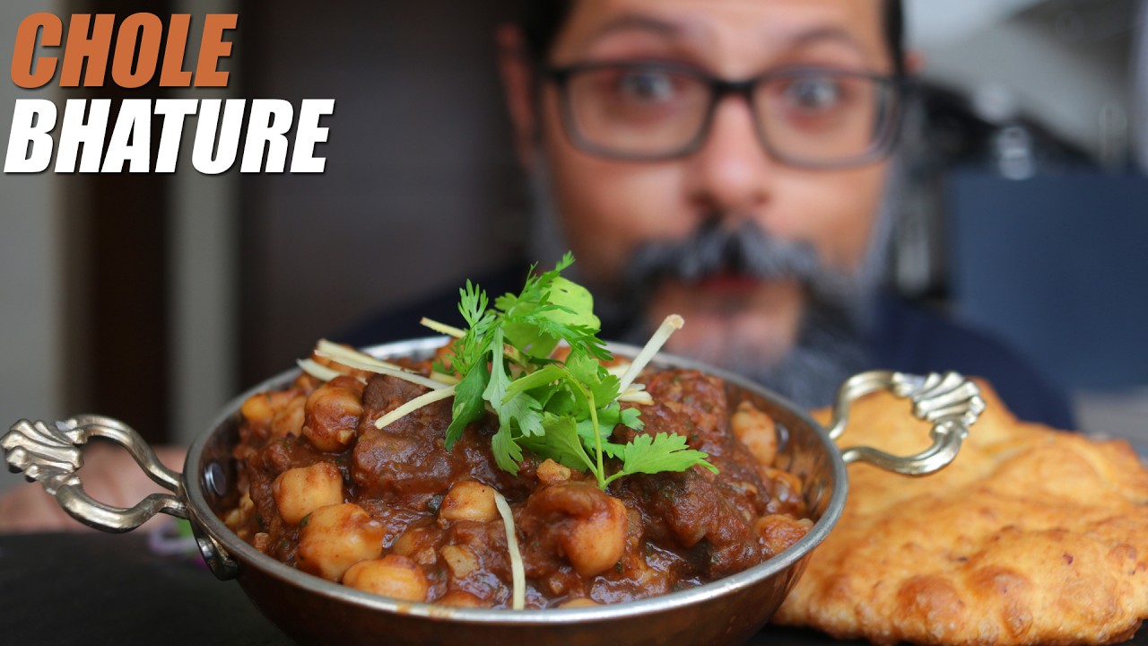CRAZY RECIPE For CHOLE BHATURE With BEEF & BACON!
